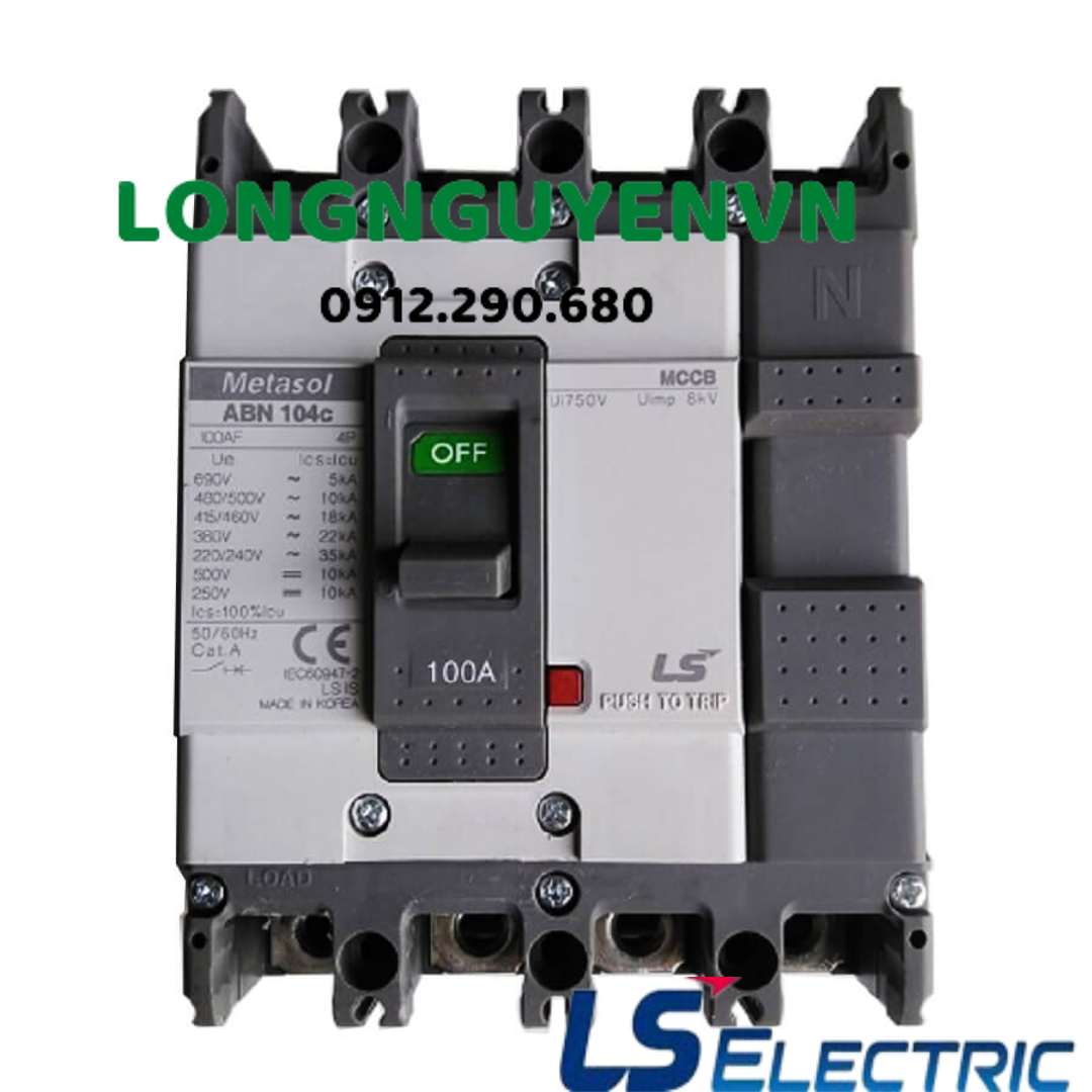 MCCB Ls (APTOMAT) loại khối 4P ABN104c 40A 22kA - CÔNG TY CỔ PHẦN THIẾT ...